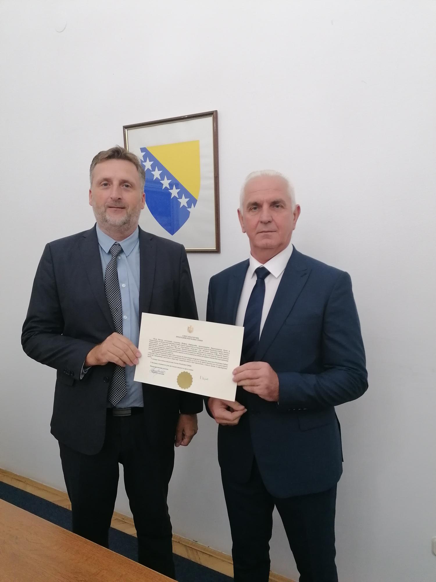 Mostar: Generalni konzul Gujić predao patentno pismo pomoćniku ministra ...