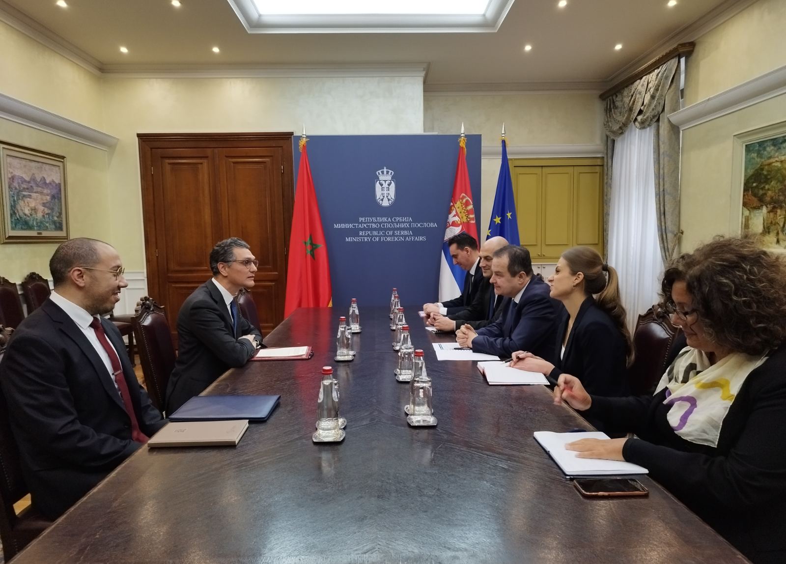 Minister Dačić with the Ambassador of the Kingdom of Morocco | Ministry ...